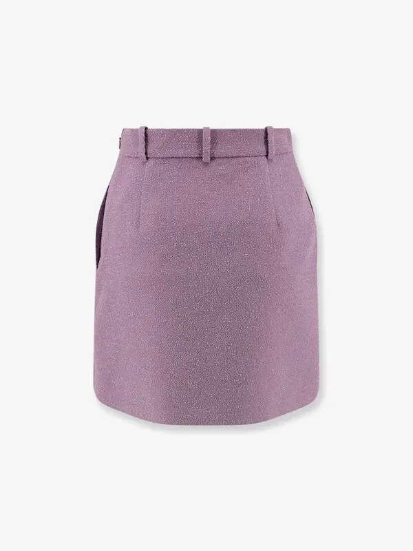 Dior Boucle Virgin Wool Blend Skirt - Multicolor