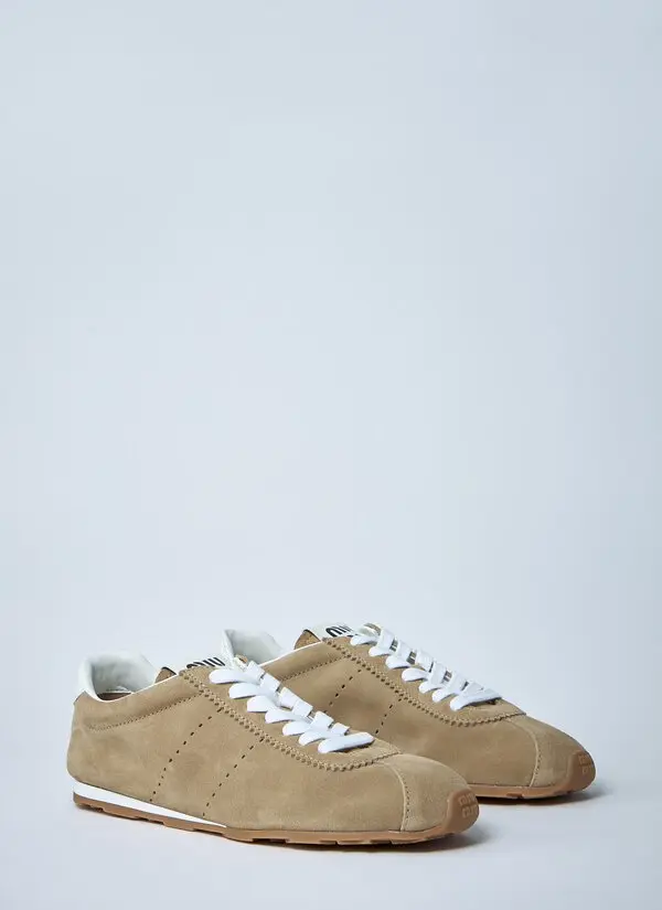 Miu Miu Plume Sneakers - Cream