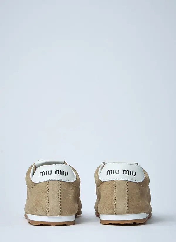 Miu Miu Plume Sneakers - Cream