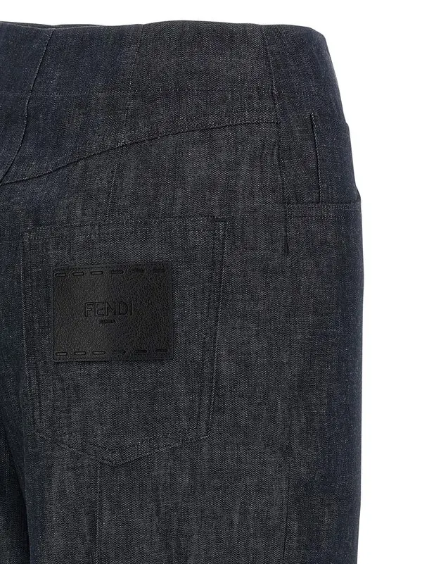 Fendi Roma' Patch Jeans