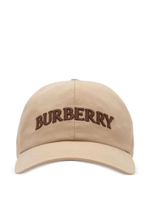 Burberry Logo Cotton Baseball Cap - Multicolor