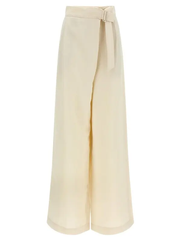 Brunello Cucinelli Crossed Pants - White