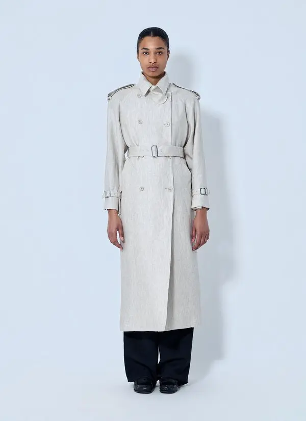 Max Mara Double-breasted Trench Coat - Cream
