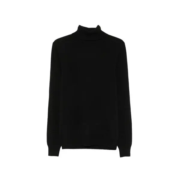 Malo Roll Neck Pullover - Black
