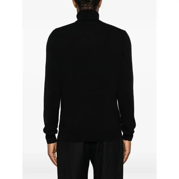 Malo Roll Neck Pullover - Black