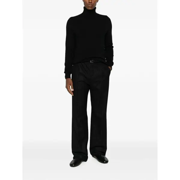 Malo Roll Neck Pullover - Black