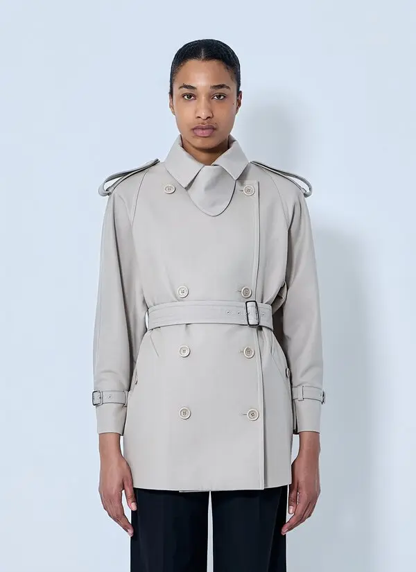 Max Mara Double-breasted Trench Coat - Cream