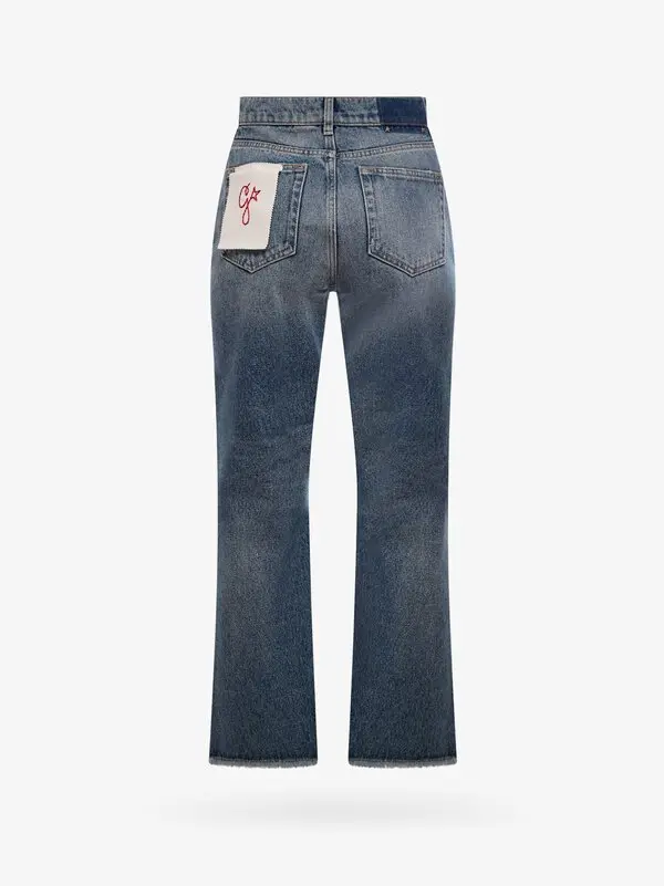 GOLDEN GOOSE Derin Cropped Flare Jeans - Multicolor