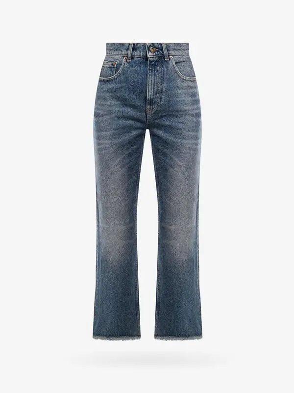 GOLDEN GOOSE Derin Cropped Flare Jeans - Multicolor