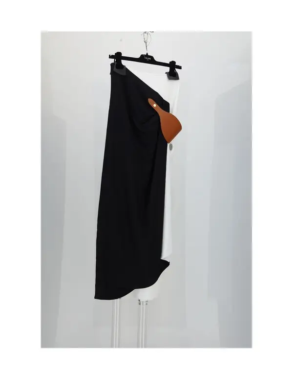 Celine Draped Skirt - Black