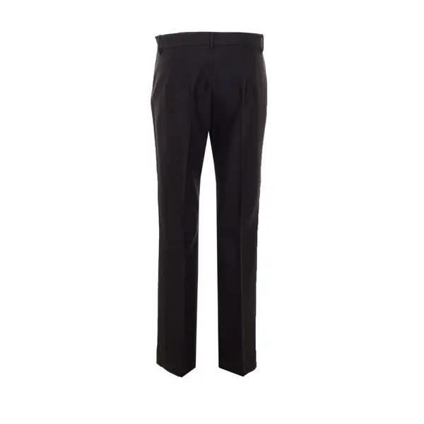 Max Mara Fatina Stretch Cotton And Viscose Trousers - Black