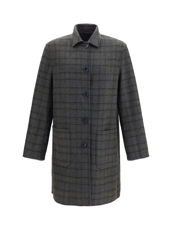 Etro Soho Reversible Wool-blend Coat - Blue