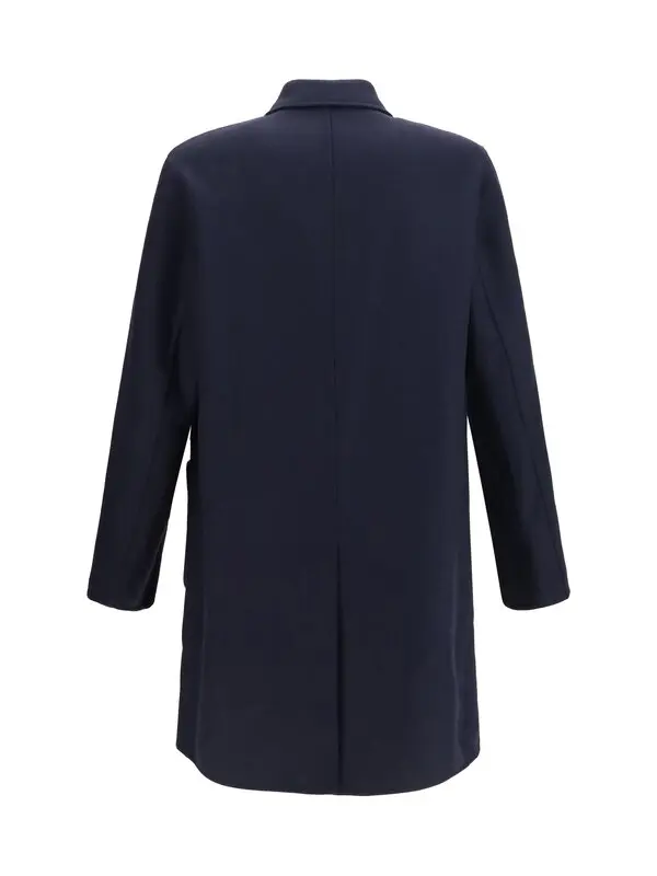 Etro Soho Reversible Wool-blend Coat - Blue