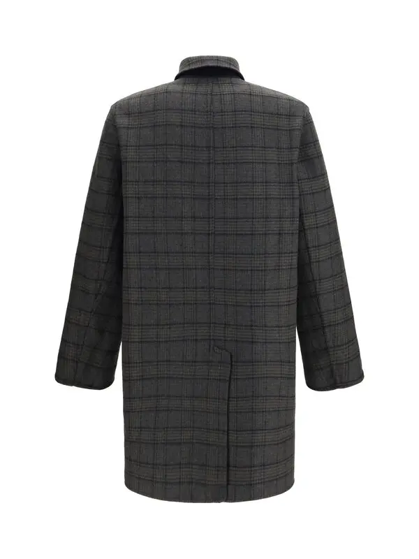 Etro Soho Reversible Wool-blend Coat - Blue