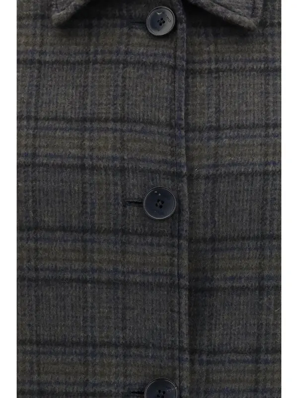 Etro Soho Reversible Wool-blend Coat - Blue