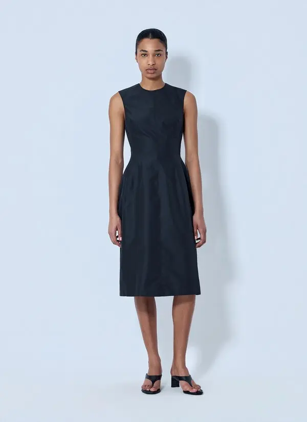 JIL SANDER Sleeveless Structured Midi Dress