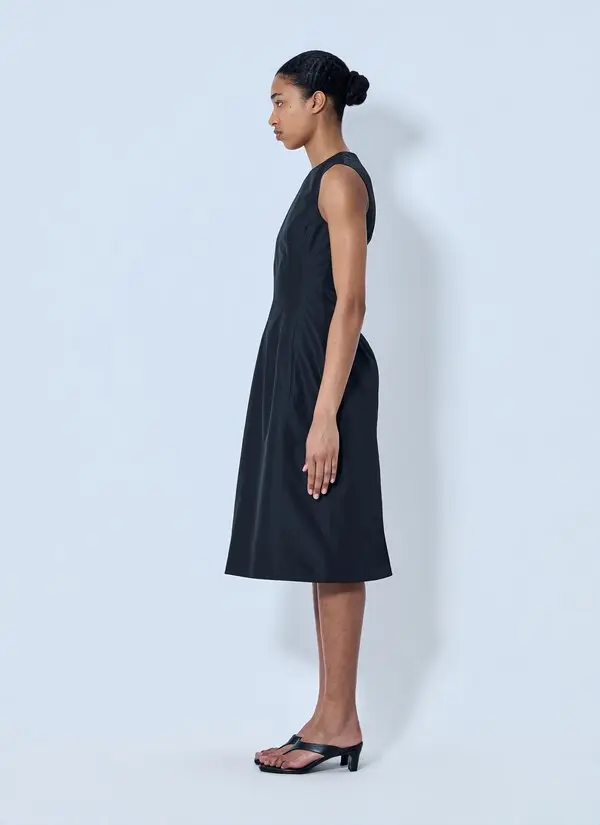 JIL SANDER Sleeveless Structured Midi Dress