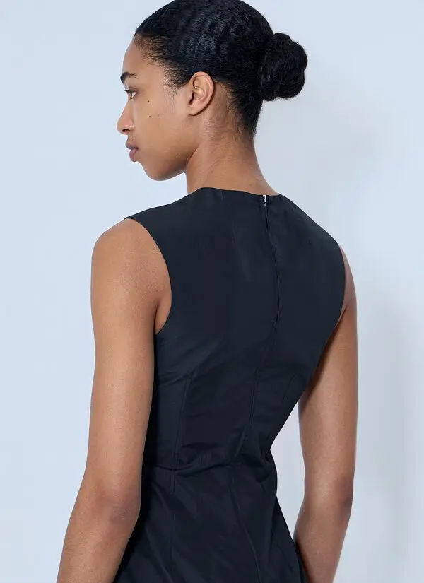 JIL SANDER Sleeveless Structured Midi Dress