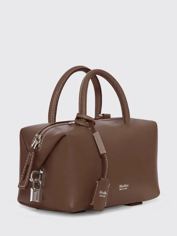 Max Mara Smooth Calfskin Handbag - Brown