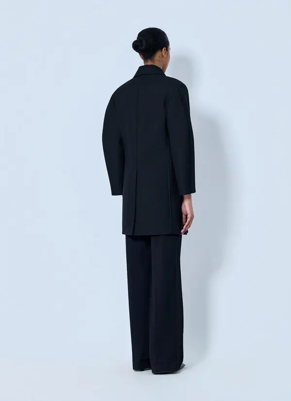 Bottega Veneta Double-breasted Wool Coat With Knot Details