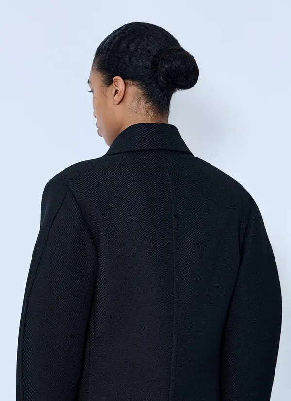Bottega Veneta Double-breasted Wool Coat With Knot Details