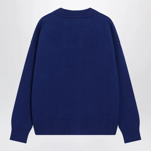 AMI Paris De Coeur Wool Cardigan