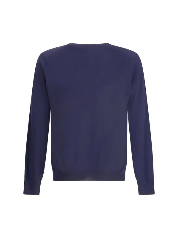Brunello Cucinelli Ultrafine Virgin Wool Sweater - Blue