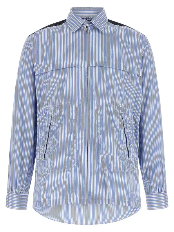 Junya Watanabe Denim Insert Shirt - Blue