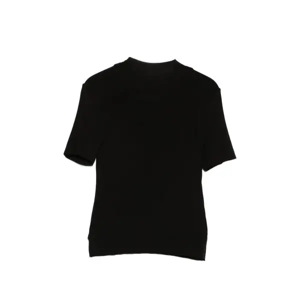 MAISON MARGIELA Ribbed Short Sleeve T-shirt - Black