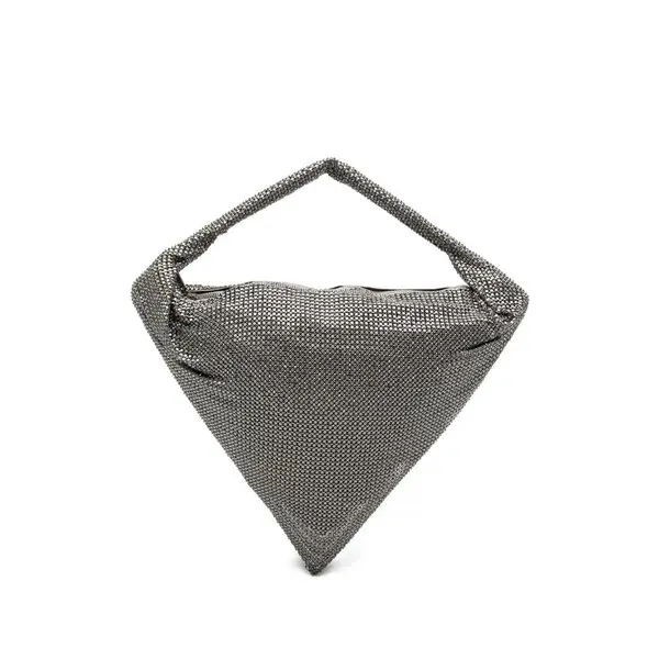 Benedetta Bruzziches Crystal-embellished Shoulder Bag - Silver