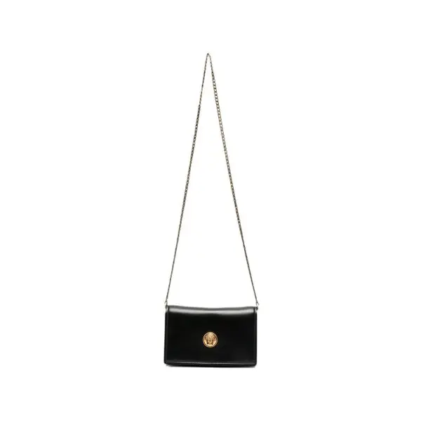 Versace Leather Shoulder Bag - Black