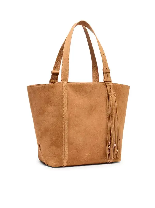 GOLDEN GOOSE 24/7 East West Suede Tote Bag - Brown