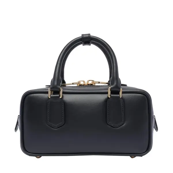 Miu Miu Mini Leather Arcadie Handbag - Black