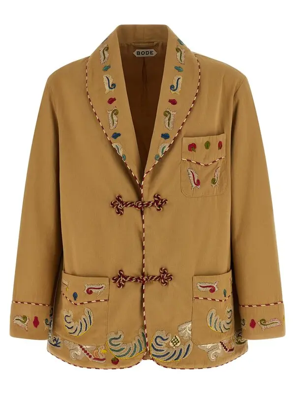 BODE Feather Runner Smoking' Blazer - Cream