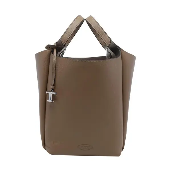 TOD'S Small Leather Bucket Bag - Brown