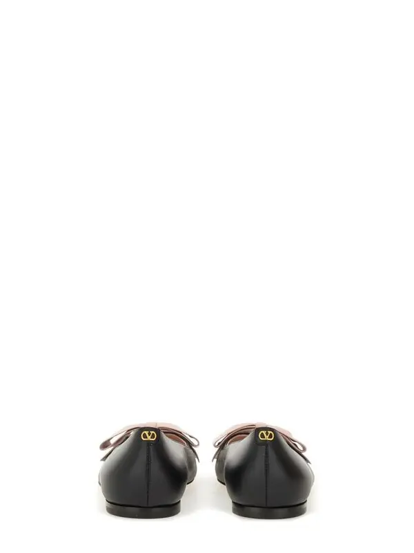 Valentino Garavani Bow Detailing Ballerina Flats - Black