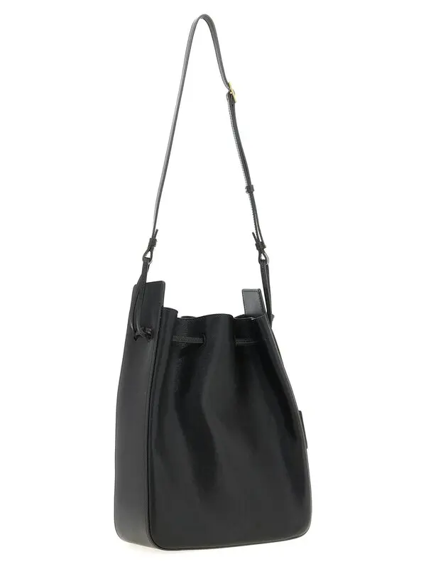 Saint Laurent Large Leather Bucket Bag