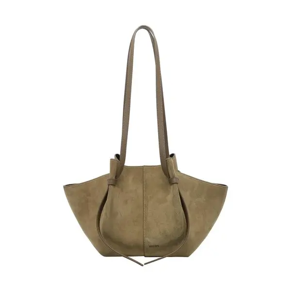 Yuzefi Suede Mochi Shoulder Bag - Green