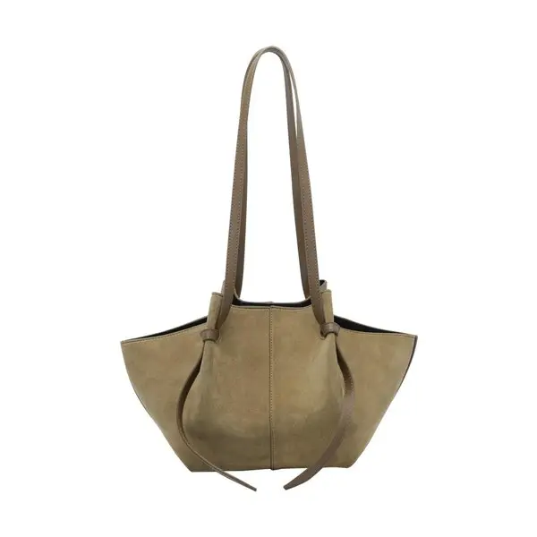 Yuzefi Suede Mochi Shoulder Bag - Green
