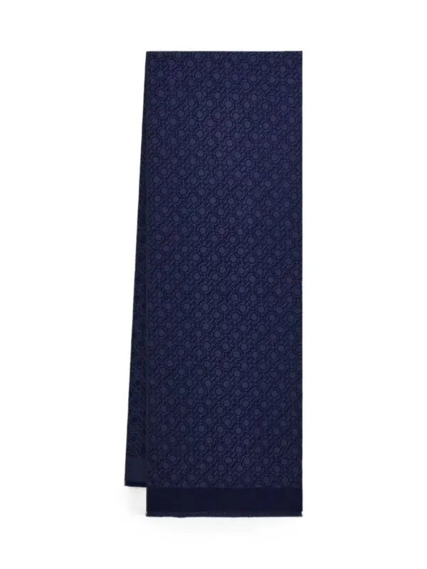 FERRAGAMO Gancini Wool Scarf - Multicolor