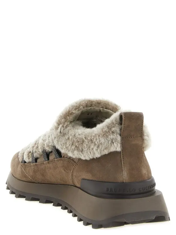 Brunello Cucinelli Monile' Shearling Sneakers