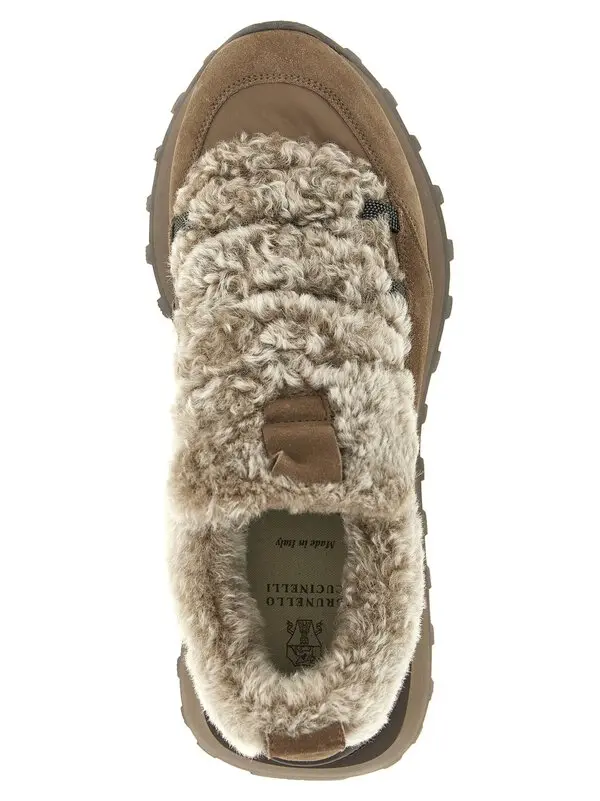 Brunello Cucinelli Monile' Shearling Sneakers