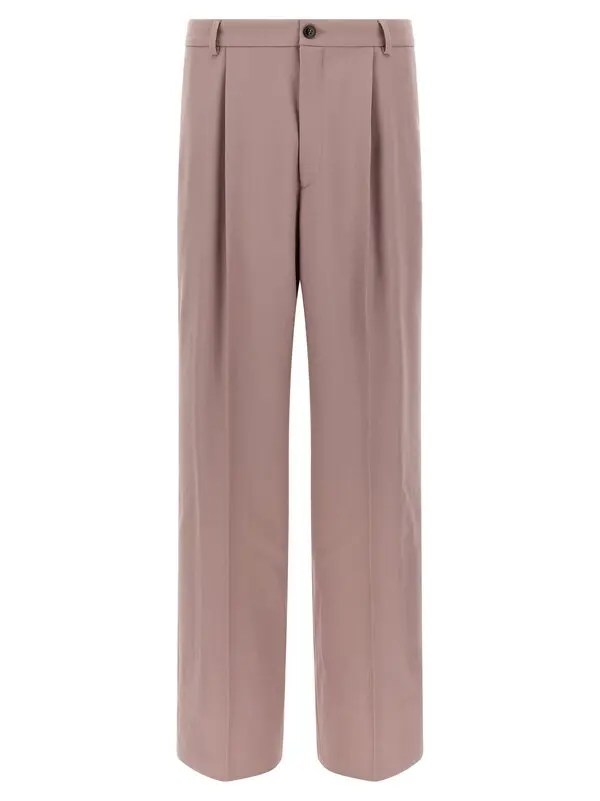 Dries Van Noten Penrud Wool Pants - Pink