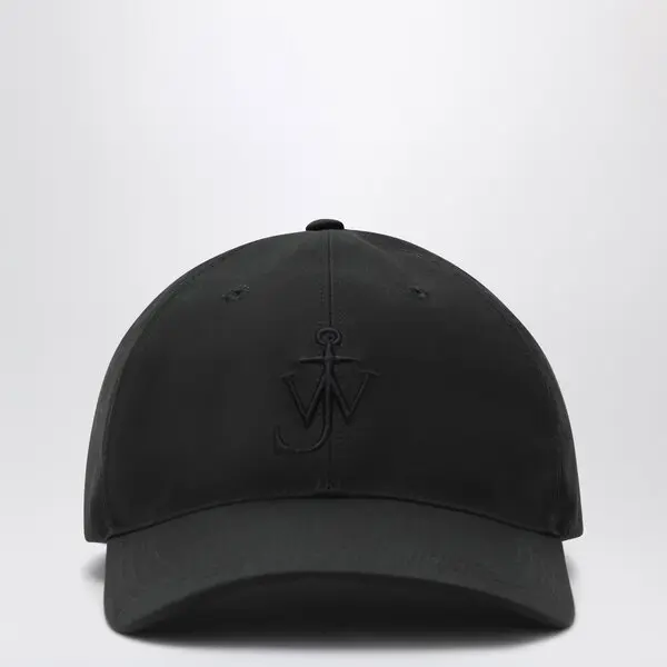 JW Anderson Waxed Cotton Baseball Cap - Black