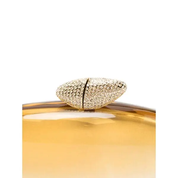 Benedetta Bruzziches Metallic Clutch Bag - Gold