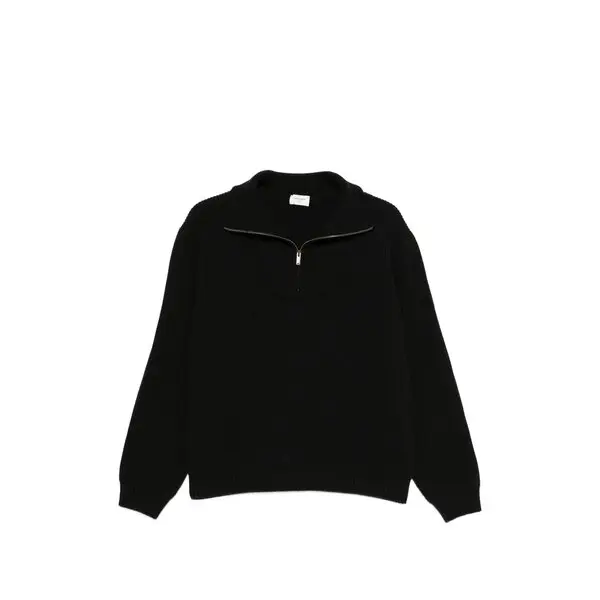 Saint Laurent Wool Ribbed Knit Pullover