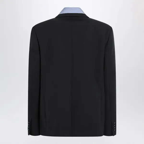 Balenciaga Dark Hybrid Overshirt In Wool Twill