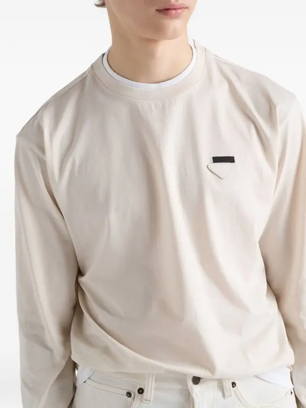 Prada Logo Cotton T-shirt