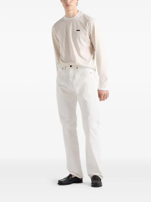Prada Logo Cotton T-shirt - Multicolor