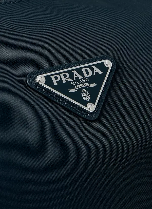 Prada Bauletto Large In Re-nylon E Saffiano
